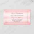 Luminous Pink with Diamonds and Monogram Glamorous Business Card | Zazzle
