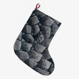 Lump Of Coal Christmas stocking large | Zazzle