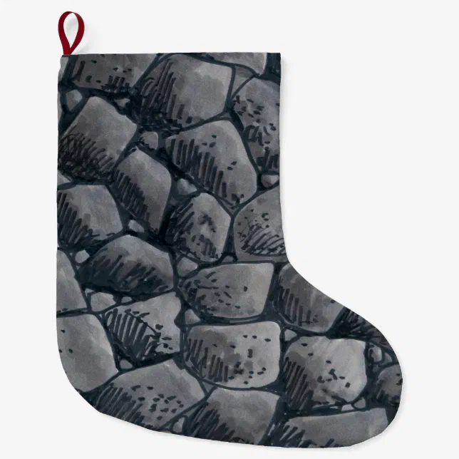 Lump Of Coal Christmas stocking large | Zazzle