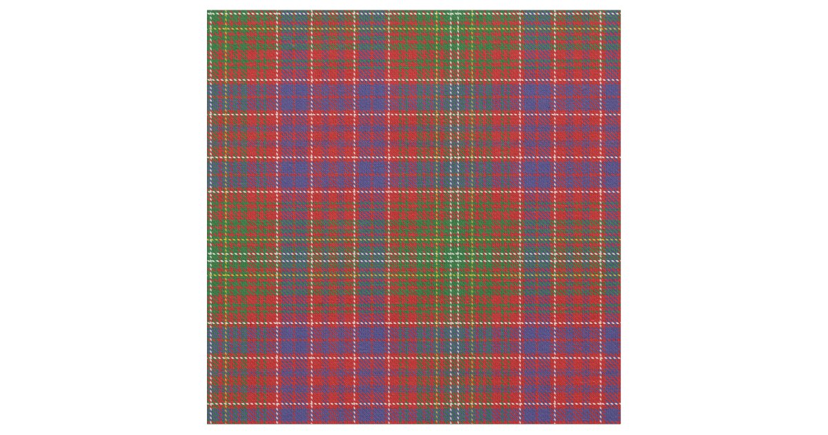 Lumsden Clan Tartan Fabric | Zazzle