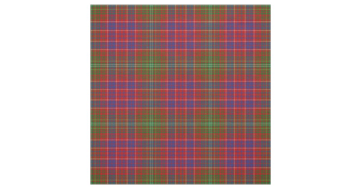 Lumsden Clan Tartan Fabric | Zazzle