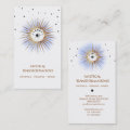 Luna Celestial Lunar Moon Magic Boho Light Business Card | Zazzle