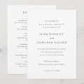 Luna Modern Wedding Invitation | Zazzle
