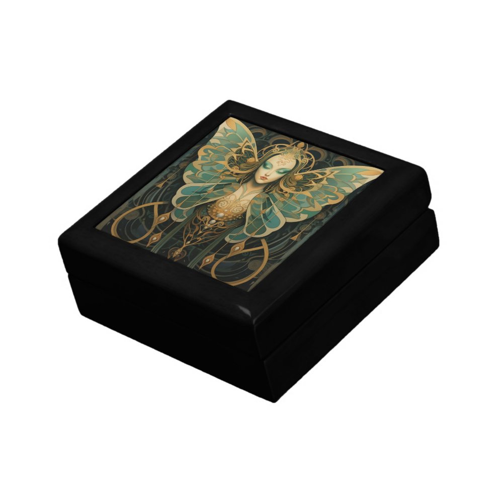Luna Moth Goddess Wooden Jewelry Keepsake Box sold by Cone Eachelle ...