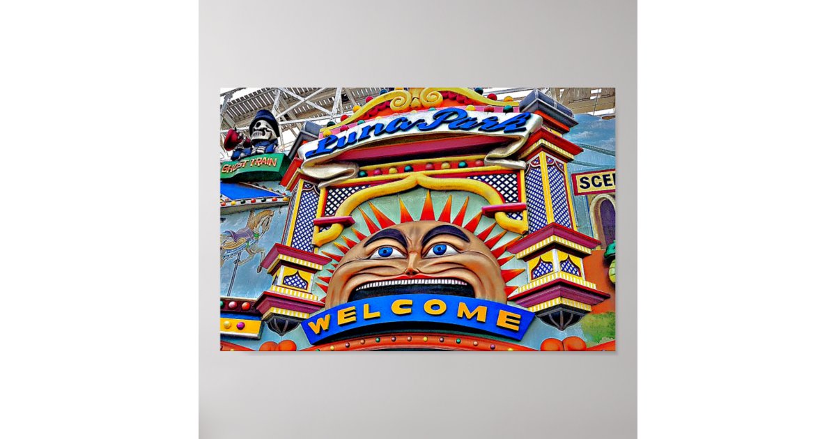 Luna Park Just For Fun Poster | Zazzle