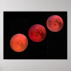Total Lunar Eclipse with the Moon at Perigee Poster | Zazzle.com