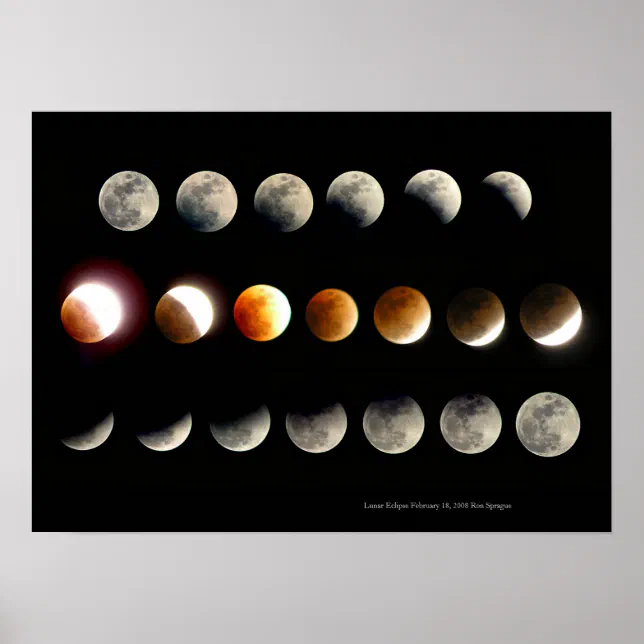 Lunar Eclipse Poster | Zazzle