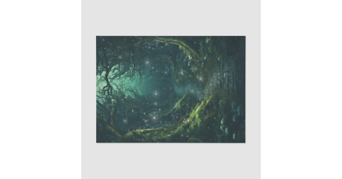Lunar Forest Tissue Paper | Zazzle