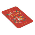Lunar new year of the rabbit holiday card magnet | Zazzle