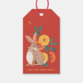 Lunar new year of the rabbit holiday gift tags | Zazzle