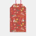 Lunar new year of the rabbit holiday gift tags | Zazzle