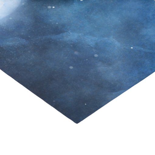Lunar Sky Full Moon Celestial Galaxy Stars Wedding Tissue Paper | Zazzle