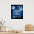 Lunar Sky Full Moon Wedding Table Seating Chart | Zazzle