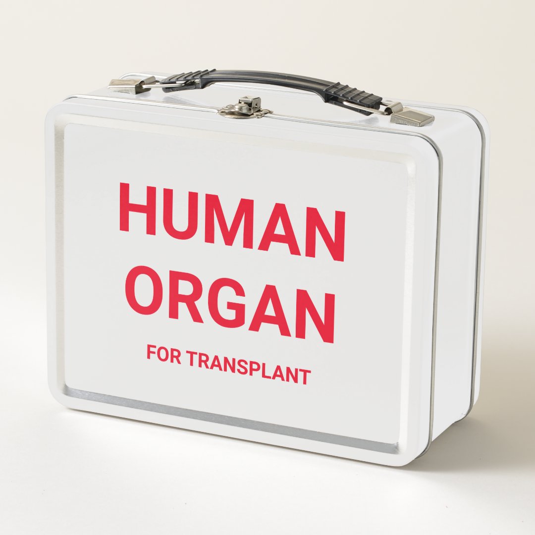Lunch Box - HUMAN ORGAN FOR TRANSPLANT | Zazzle