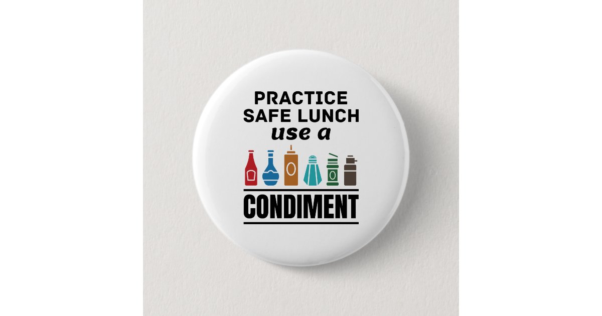 Lunch Lady Cafeteria Food Service Safe Lunch Funny Button | Zazzle