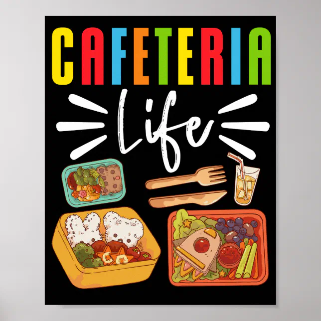 Lunch Lady Cafeteria Life Lunch Lady Poster | Zazzle