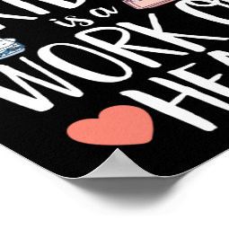 Lunch Lady Feeding Kids Is A Work Of Heart Lunch Poster | Zazzle