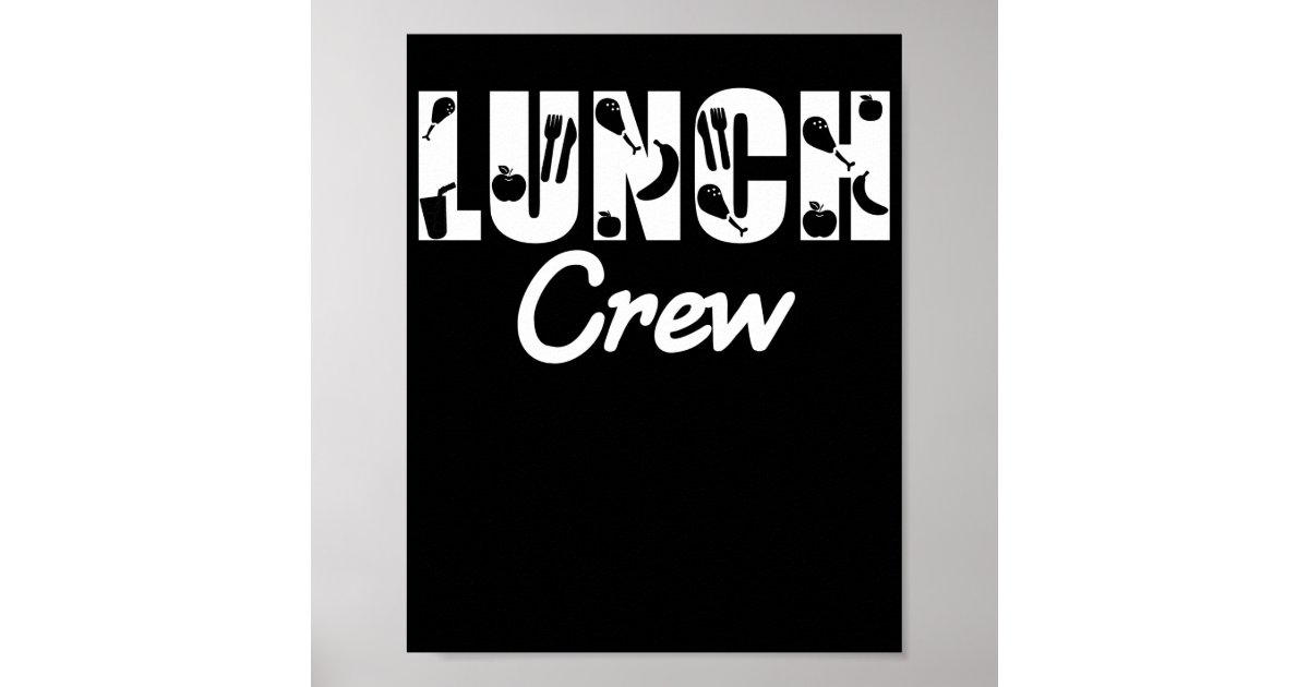 Lunch Lady Lunch Crew Lunch Lady Poster | Zazzle