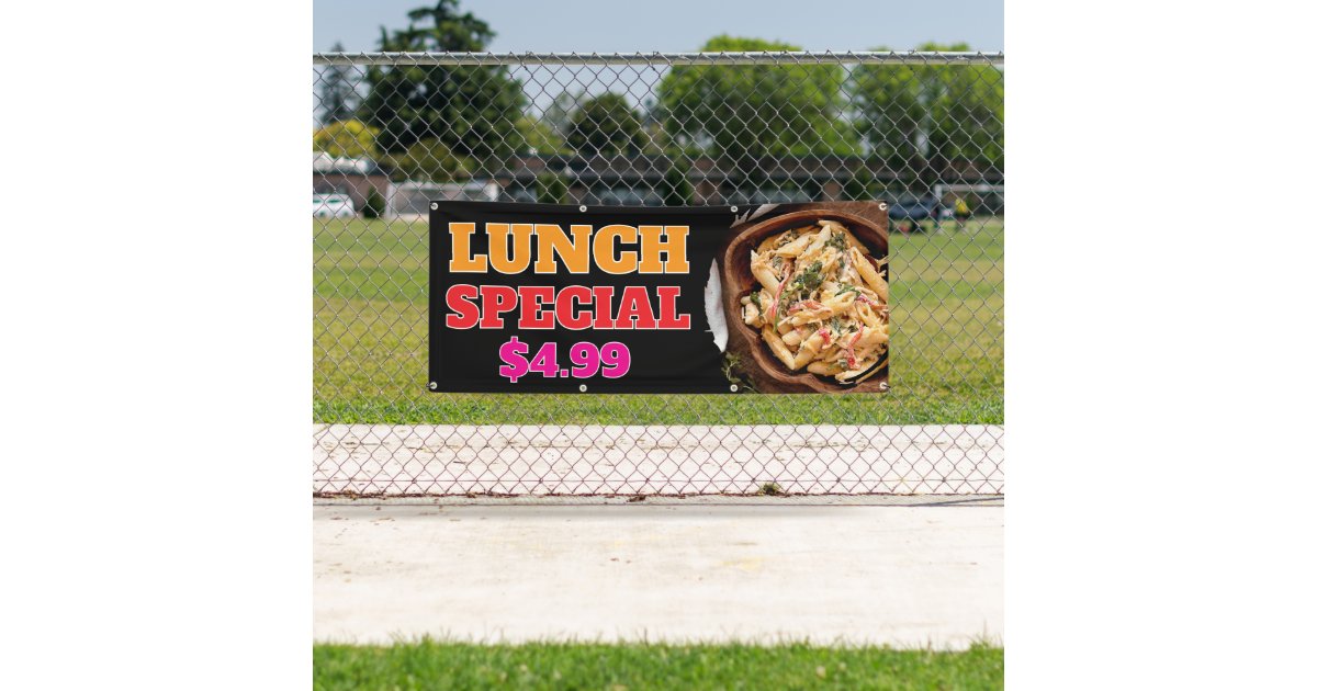 Lunch Specials Custom Banner | Zazzle