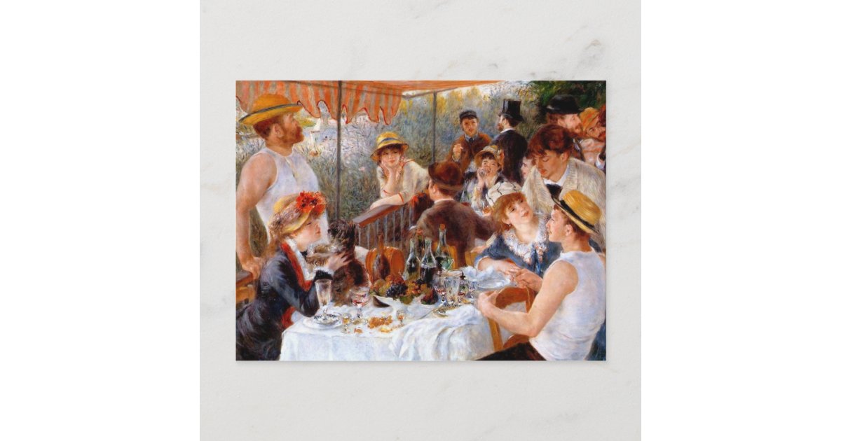 Luncheon of the Boating Party Postcard | Zazzle
