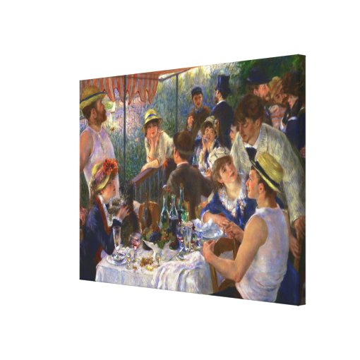 Luncheon of the Boating Party Renoir Fine Art Canvas Print | Zazzle