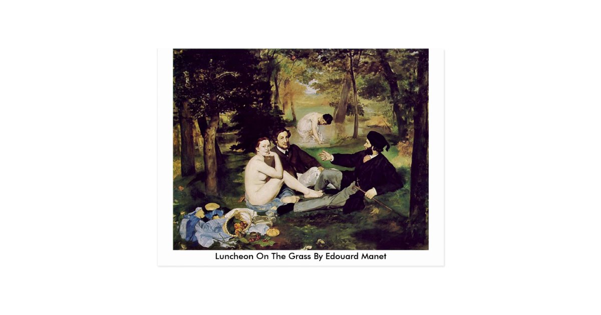 Luncheon On The Grass By Edouard Manet Postcard | Zazzle.com