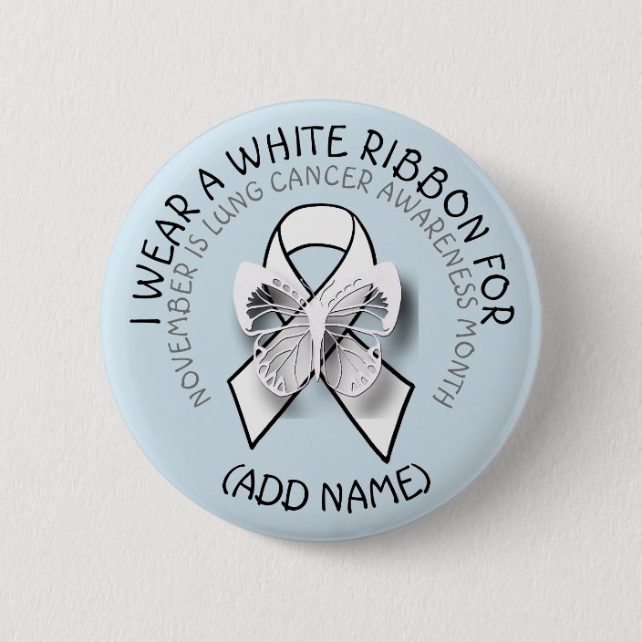 Lung Cancer Awareness MOnth November Button | Zazzle.com