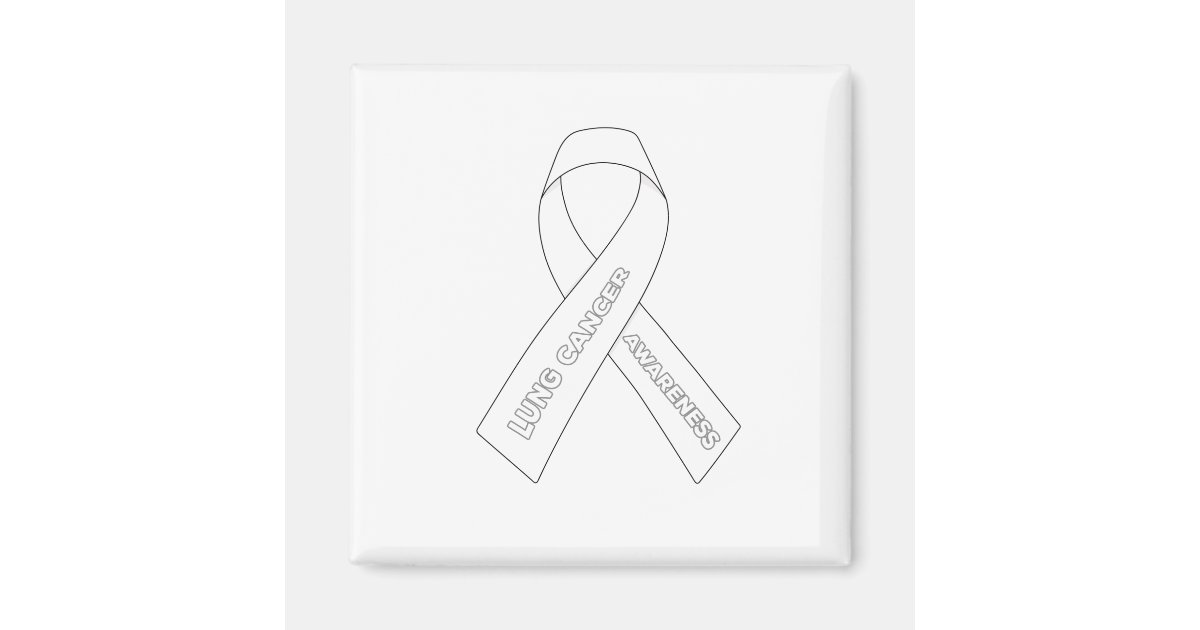 lung cancer Awareness Ribbon Magnet | Zazzle