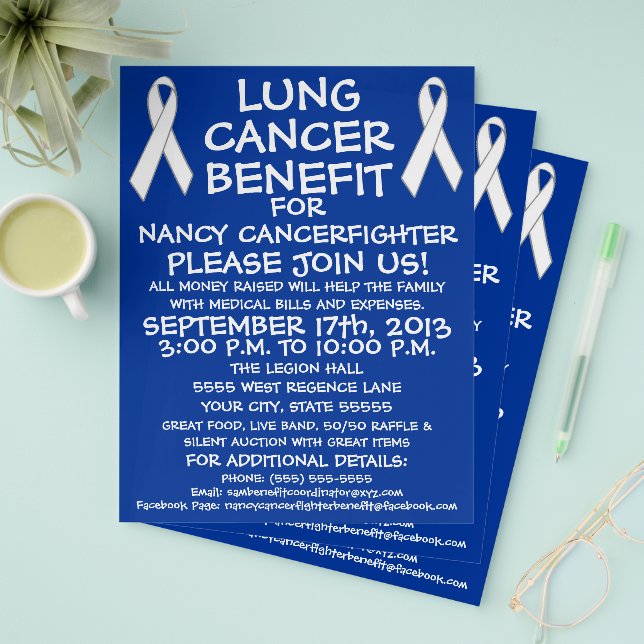 Cancer Fundraising Flyer