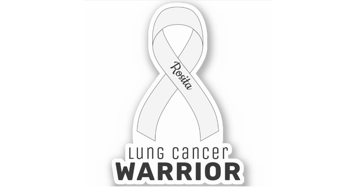 Lung Cancer Vinyl Sticker | Zazzle