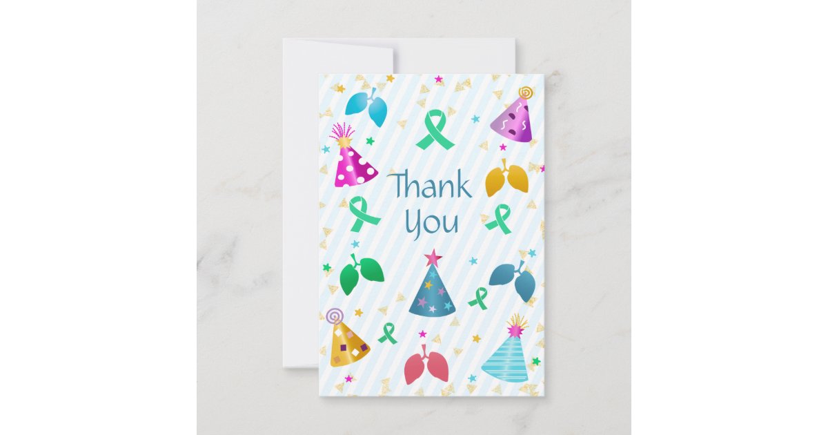 Lung Transplant Thank You Card | Zazzle