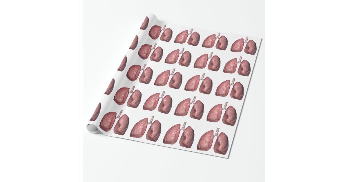 lungs wrapping paper | Zazzle