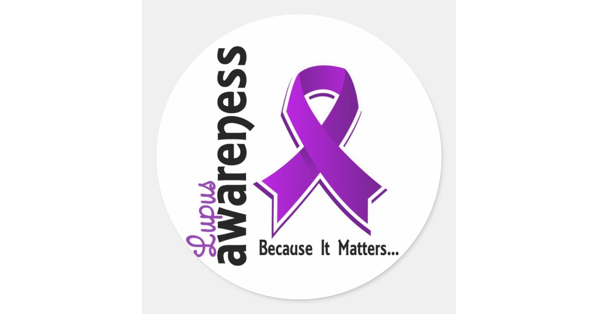 Lupus Awareness 5 Classic Round Sticker | Zazzle