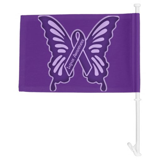lupus awareness car flag | Zazzle