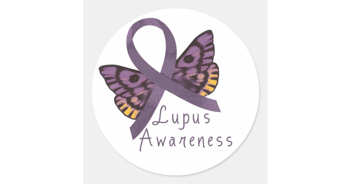Lupus Awareness Classic Round Sticker | Zazzle