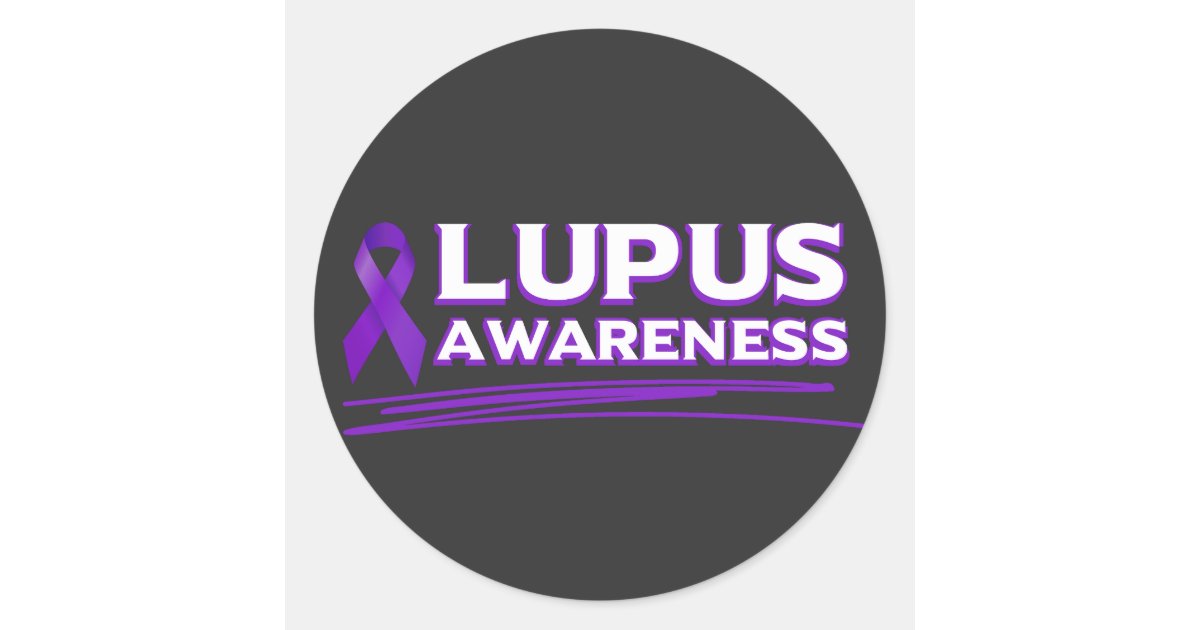 Lupus Awareness Classic Round Sticker | Zazzle