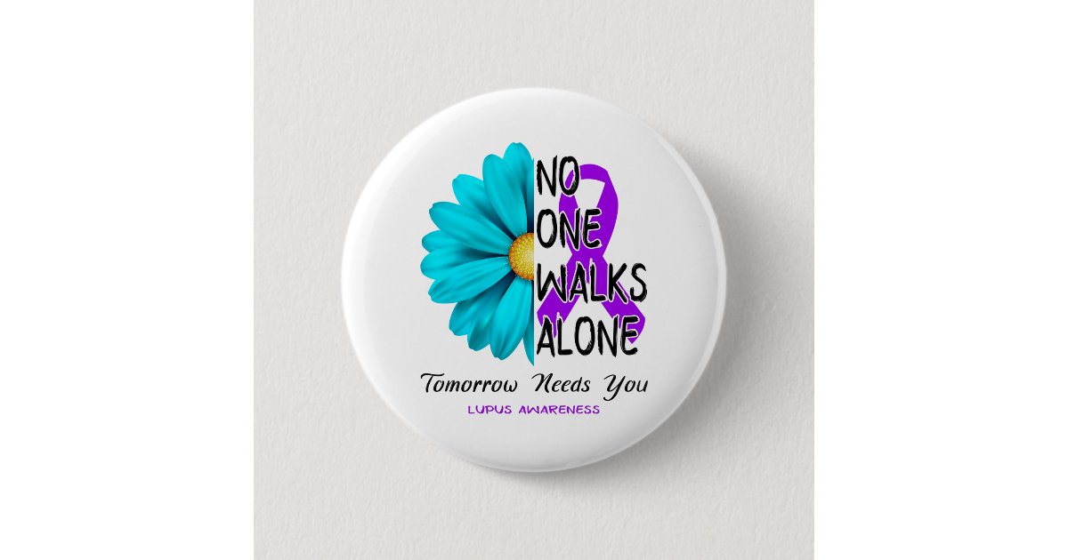 Lupus Awareness Month Ribbon Gifts Button | Zazzle