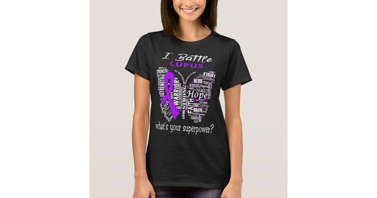 Lupus Awareness Month Ribbon Gifts T-Shirt | Zazzle