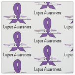 Lupus Awareness Ribbon with Butterfly Fabric | Zazzle