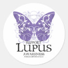 Lupus Celtic Butterfly 3 Classic Round Sticker | Zazzle.com