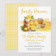 Luscious Lemon Cake Ginger Tea Family Reunion Invitation | Zazzle