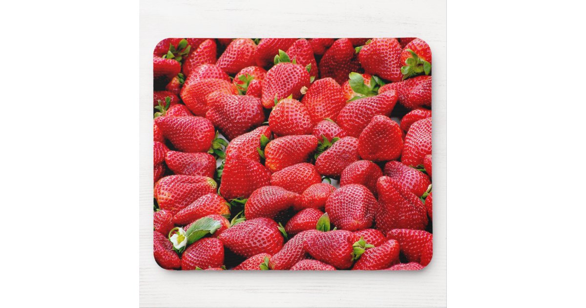 Luscious Whole Strawberries Mouse Pad | Zazzle