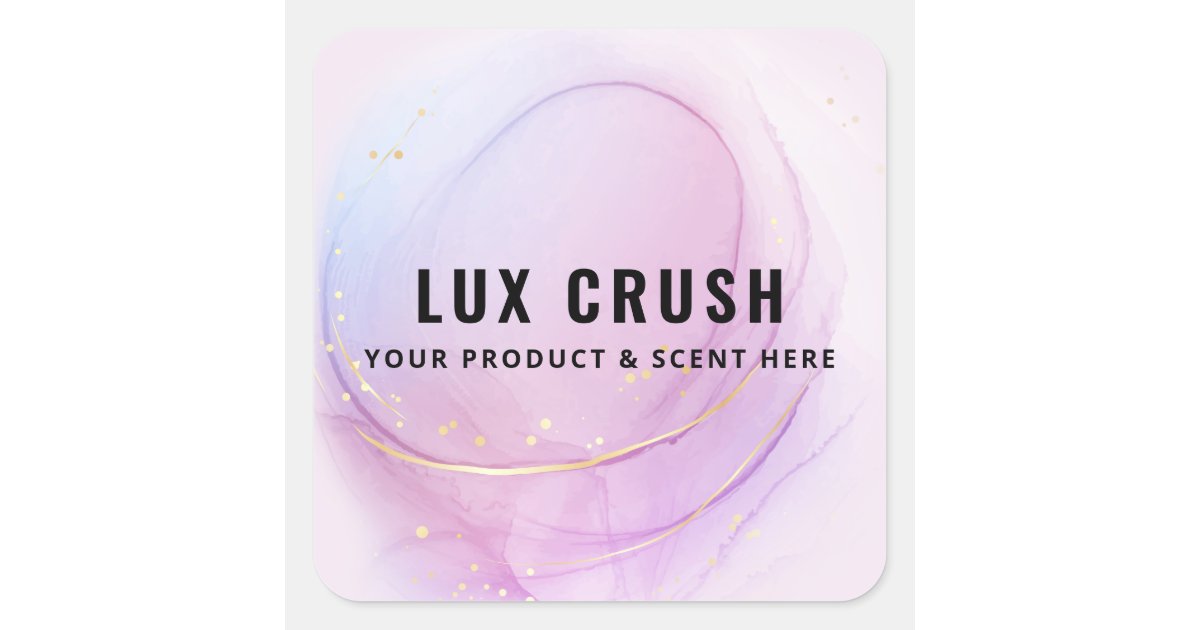 Lush Alcohol Ink Product Labels | Zazzle