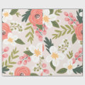 Lush Florals Blush Pink Pattern Wrapping Paper | Zazzle