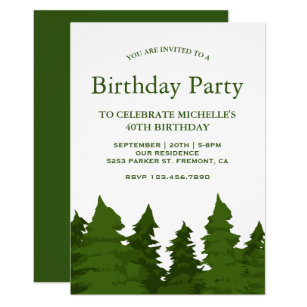 Nature Birthday Invitations | Zazzle