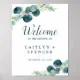 Lush Greenery & Eucalyptus Welcome Wedding Poster | Zazzle
