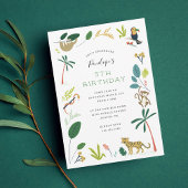 Lush Jungle Birthday Party Invitation | Zazzle