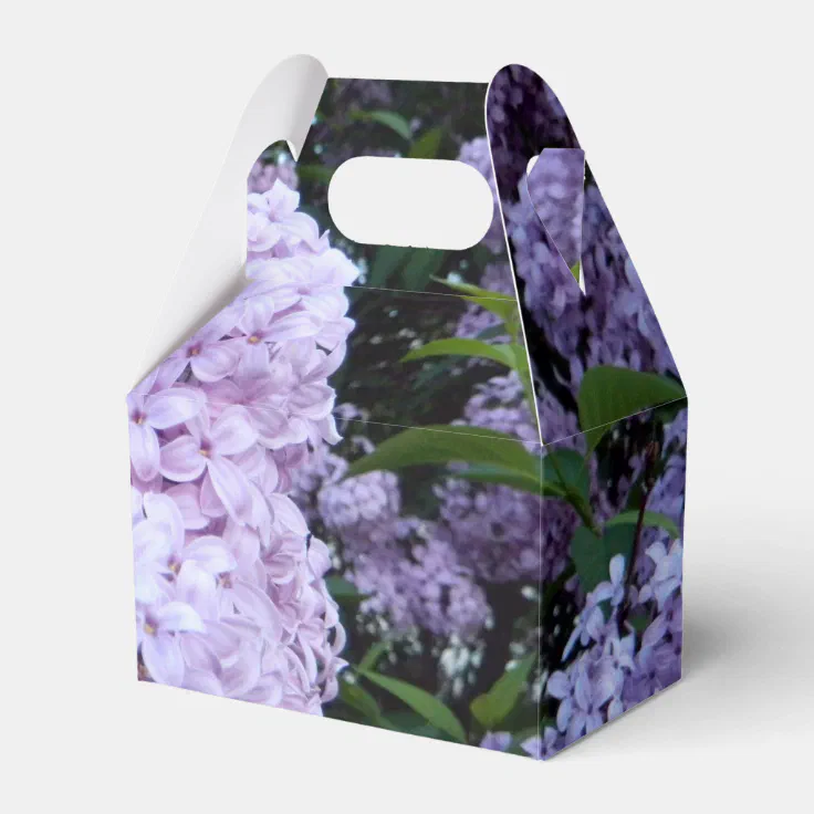 Lush Lilacs Party Favor Box | Zazzle