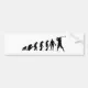 Lustiger Golf Evolution Bumper Sticker | Zazzle