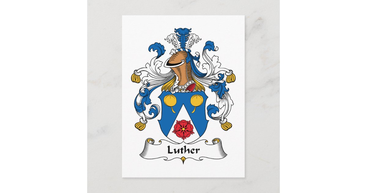 Luther Family Crest Postcard | Zazzle